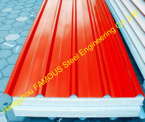 Heat Insulation EPS Polyurethane Foam Sandwich Panels For House