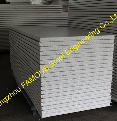 Heat Insulation Metal Roofing Sheets , EPS Cement Sandwich Panels