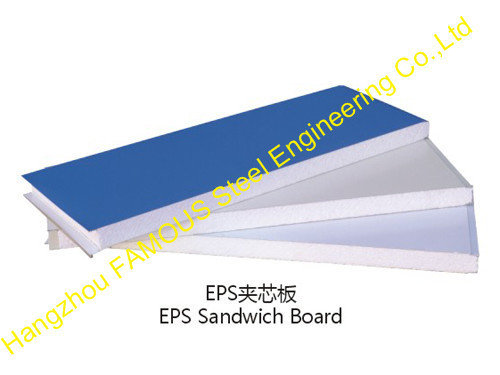 Water Resistant Insulated Sandwich Panels For Wall , Roof Sheets