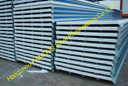 Water Resistant Insulated Sandwich Panels For Wall , Roof Sheets