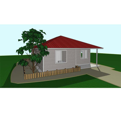 Transportable Residential 3 Bedroom Prefab Modular Home With ​Sandwich Panel