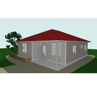 Transportable Residential 3 Bedroom Prefab Modular Home With ​Sandwich Panel