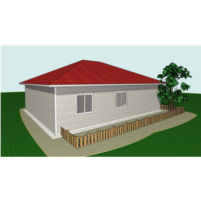 Transportable Residential 3 Bedroom Prefab Modular Home With ​Sandwich Panel