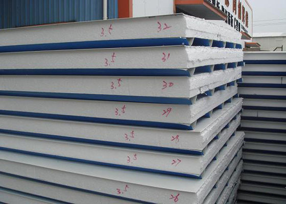 Building Finishing Materials , Heat Insulation 100mm EPS Sandwich Panel