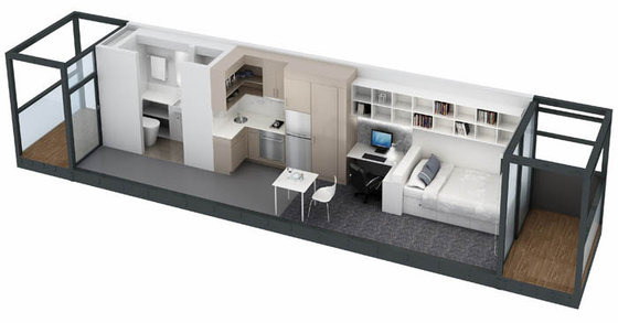 Water Proof Prefab Container Homes 