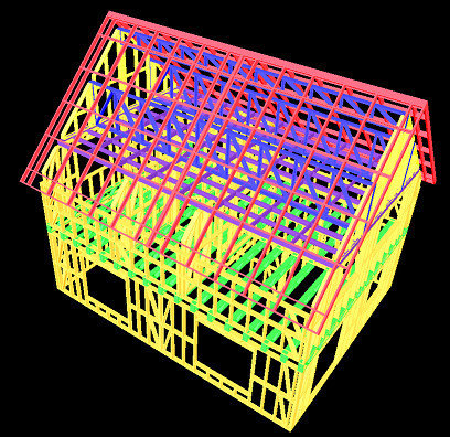 2 Story Light Steel Frame Houses , Prefab Building For Housing Architecture
