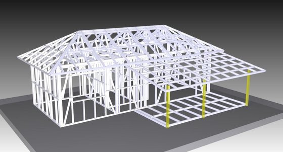 Light Steel Structure Bungalow , Sandwich Cladding Strong Mobile House