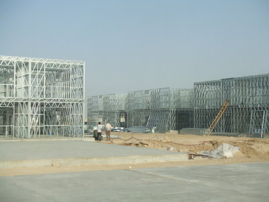 Prefab Apartment Buildings , Steel Frame Low - Storey Building