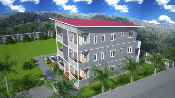 SOHO Steel Structure Prefabricated Apartment Buildings , Prefabricated Apartments