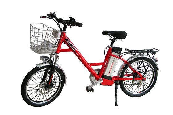 Hub Motor Electric Powered Lithium Battery Bicycle 20" with Lock Pillar and Carbon Steel Frame