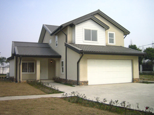 Energy-Conserving, Fireproof Modern Light Steel Frame Houses Two Or Three Floors