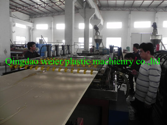 AC 380V , 50HZ PVC Plastic Board Production Line For Wall Panels / Floor Panels
