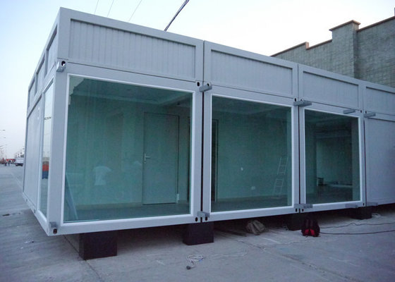 Steel Affordable Flat Pack Twenty Foot Container House With PU Or EPS Sandwich Panels