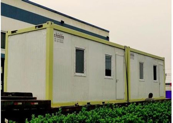 Temporary Housing Flat Pack Container House for Workshop / Warehouse / Exibition