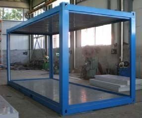 Bolts Folding Container Kiosk , 16ft Showing and Shop Kiosk