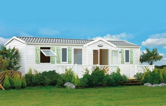 White Prefabricated Mobile Homes , Prefab Mobile Homes With Customer’s Request