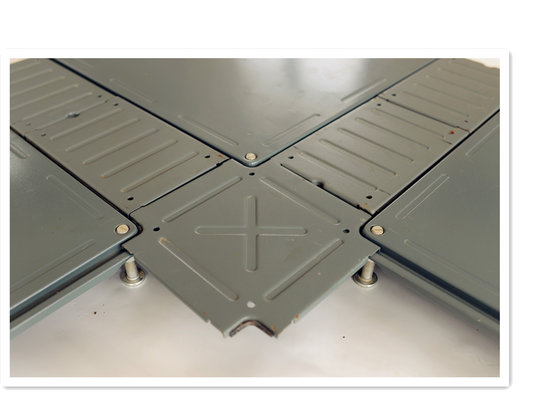 OA Intelligent Trunking Raised Floor Corrosion Prevention Floor 500 * 500 * 25mm