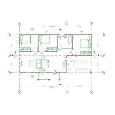 Promotion Wind - proof 3 Bedroom Modular Homes Prefabricated Mobile House For Living