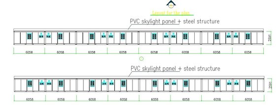 Steel Single Room 40ft Container Camp Homes , Modular Prefab House