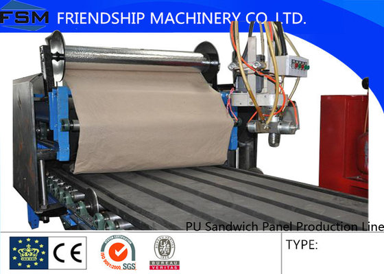 2+2 Type Discontinuous PU Sandwich Panel Roof Production Line For 40-200mm