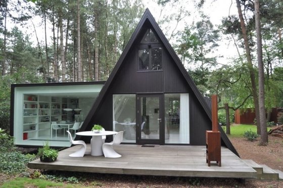 Prefabricated House Kits , One Floor Modern Light Steel Frame House