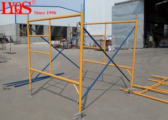 High Strength Durable Ladder Frame Scaffolding For Hall / Bridges 4’×6’4"