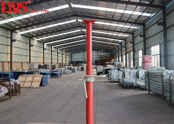 Red Adjustable Building Props Scaffolding Prop Jack For Slab Formwork