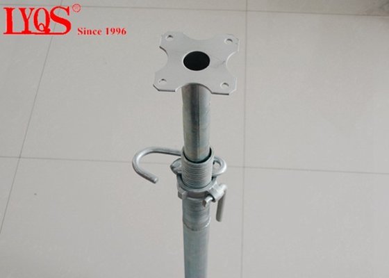 Silver Q235 Steel Shoring Posts Adjustable Scaffolding Prop L- Shape Type