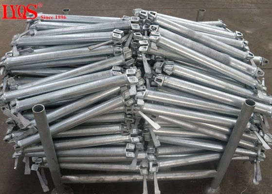 48.3mm Tube Layher Scaffolding System Galvanized For Concrete Construction