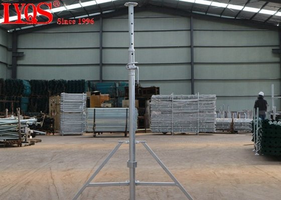 Hot Dipped Galvanized Steel Shoring Posts Heavy Gauge Adjustable Builders Props