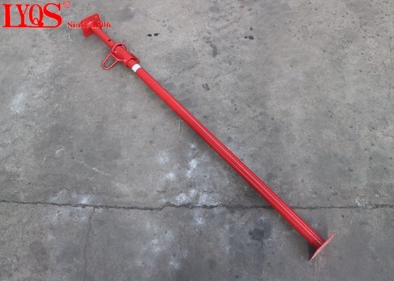 Red Powder Coating Adjustable Shoring Posts / Lightweight Acrow Props