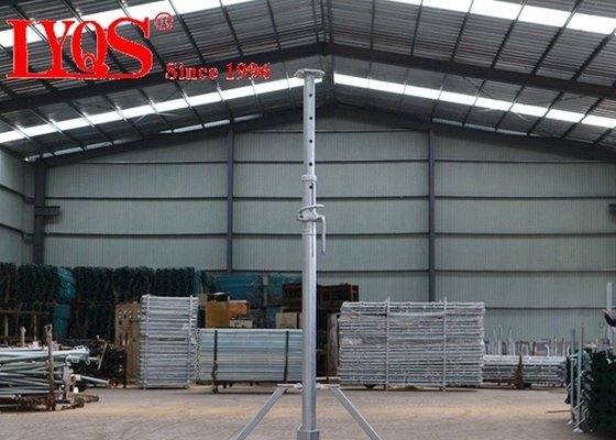 Temporary Construction Shoring Jack Post , Adjustable Steel Builders Prop