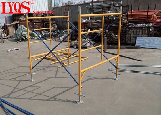 Durable Steel Tubular Scaffolding Ladder Frame For High Rise Building Construction