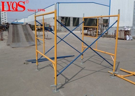 High Strength Durable Ladder Frame Scaffolding For Hall / Bridges 4’×6’4"