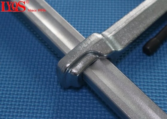 Galvanized Welding F Clamps Swivel Hex Head With Black Phosphated Finish Handle