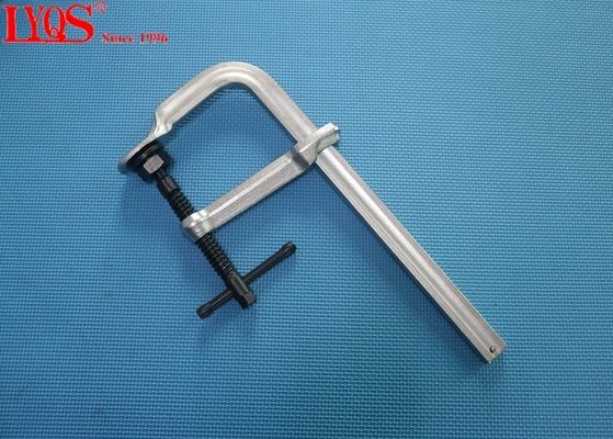 Galvanized Welding F Clamps Swivel Hex Head With Black Phosphated Finish Handle