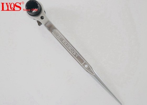 Scaffold Ratchet Podger Wrench / Adjustable Podger Spanner Cr-V Steel Chromed