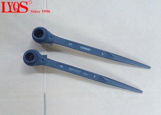 Heated Forged Scaffold Ratchet Wrench Snap On Scaffold Ratchet 19mm *21mm
