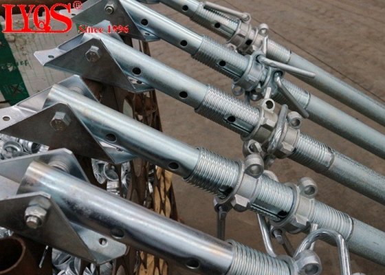 Q235 Steel Adjustable Screw Jack Shoring Posts Light Duty For Building