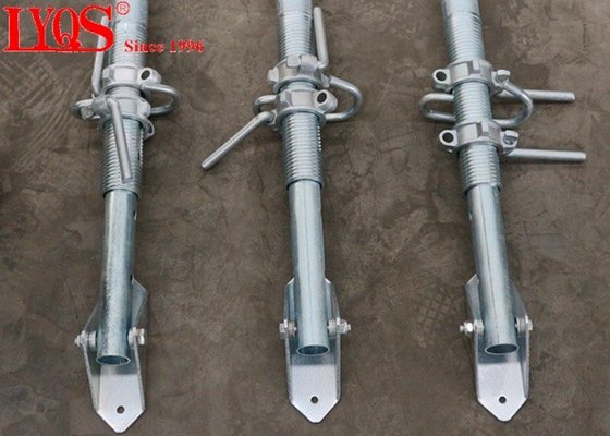 Zinc Plated Screw Jack Shoring Posts For Formwork Wall Bracing 2700mm / 4000mm