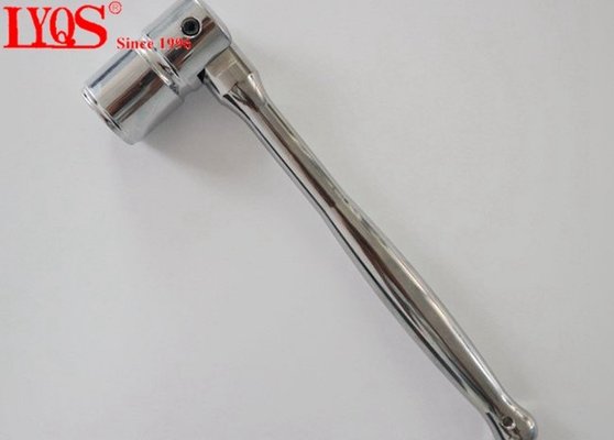Cr-V Steel Chromed Poker Scaffolding Box Spanner Flex Socket Head