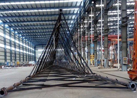 Steel 220 Kv Transmission Line Towers , High Tension Triangle Antenna Tower