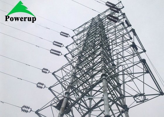 5 - 190 KM / H Angle Tubular Transmission Tower For Electricity Transmission supplier