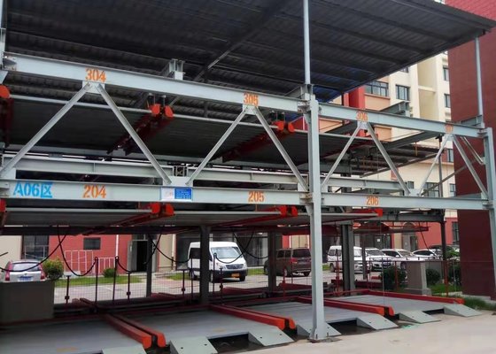 Q345B Multi Storey Steel Structure Car Parking Automatic Hot Dip Galvanized Surface supplier
