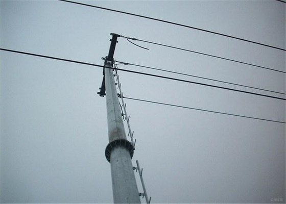 Q235B / Q345B Steel Monopole Tower , Telecom 66 Kv Transmission Tower supplier