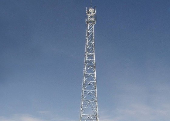 High Wind Speed Angle Steel Tower , Customized Height Electric Transmission Tower supplier