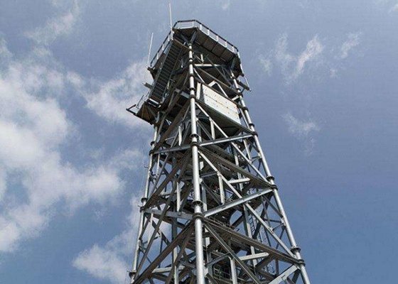 Hydraulic Press Stamping Tubular Steel Tower , ASTM Steel Transmission Tower supplier