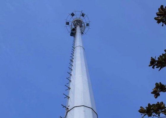 Communication Steel Structure Tower ASTM A123 4.8S Bolt Grade Silver Color supplier