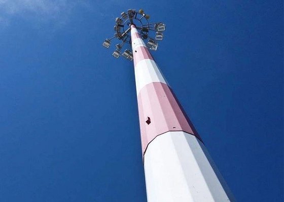 Communication Steel Structure Tower ASTM A123 4.8S Bolt Grade Silver Color supplier