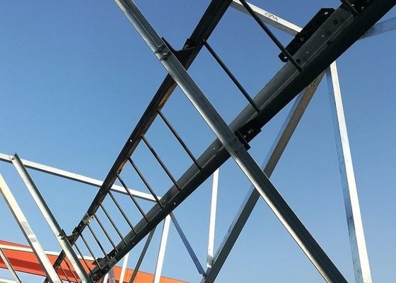 Galvanized /  Painted Self Supporting Antenna Tower , Outside Antenna Mast Tower supplier